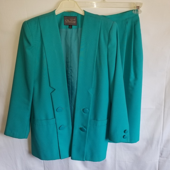 Jackets & Coats | Womens Teal Blazer And Skirt Set | Poshmark